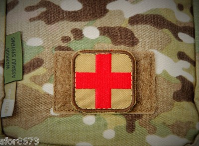 MEDIC PATCH FIRST AID 1ST AID MEDICAL TRAUMA VELCRO® ID PATCH MULTICAM ...