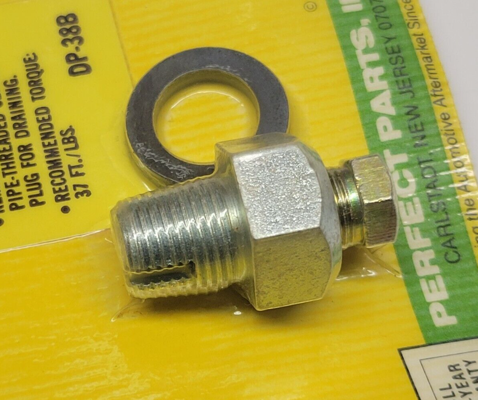 Universal Self-Tapping Piggy-Back Oil Pan Drain Plug - 1/2" Single ...