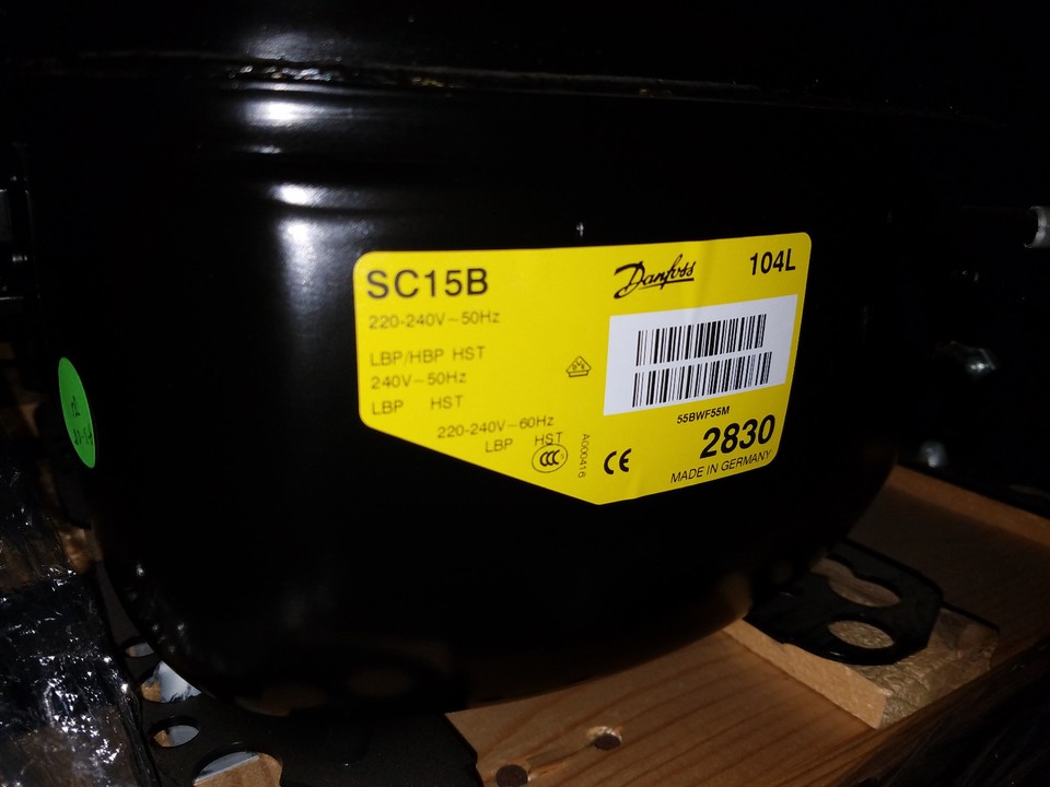 Danfoss SC15B R12 104L 2830 220-240V 50HZ 1PH LBP/HBP Compressor ...