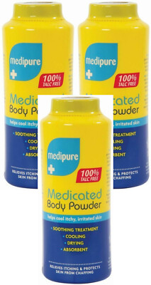 Medipure Medicated Body Powder 200gm x 3 | eBay UK
