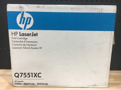 GENUINE HP Q7551XC BLACK TONER CARTRIDGE | eBay