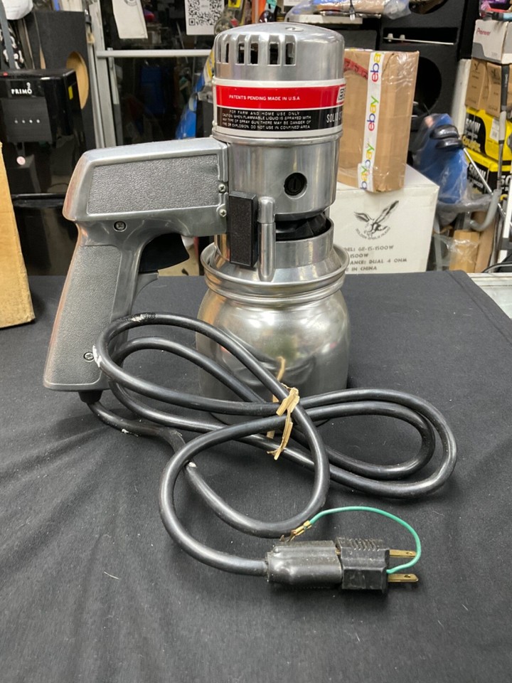 VINTAGE 1968 ELECTRO SOLID STATE ROTARY AIRLESS PAINT GUN (MODEL 2400 ...