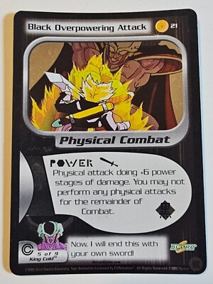 Black Overpowering Attack 2002 Score Limited Dragon Ball Z DBZ TCG FOIL ...