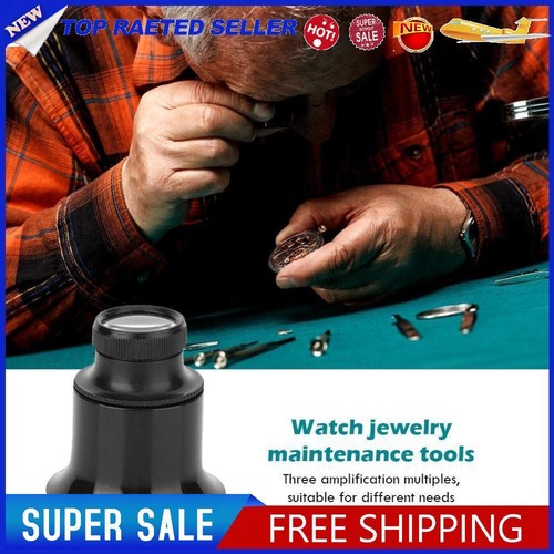 20X Jeweler Watch Eye Magnifier Lens Portable Monocular Magnifying ...