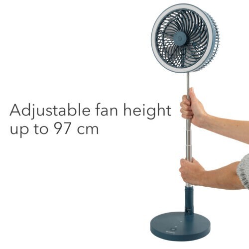 Beldray EH3413B Cooling Fan Cordless Folding 3 In 1 Cooler USB ...