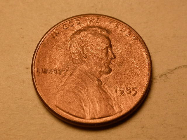 1985 Double Die Penny
