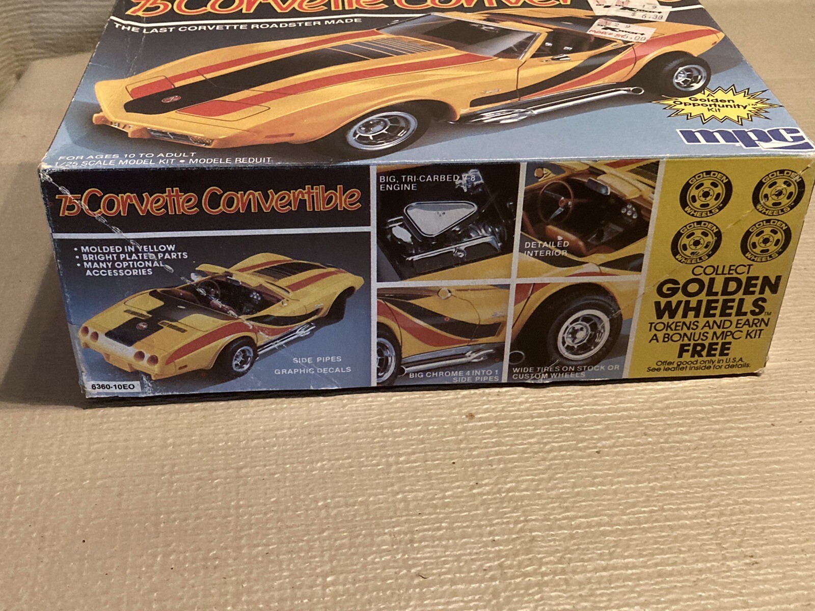 MPC '75 Corvette Convertible Model - 1/25 Scale Kit# 6360 - Open!! | eBay
