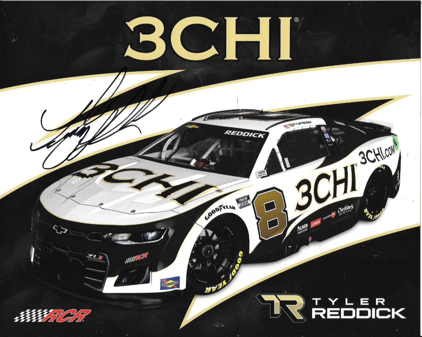 AUTOGRAPHED 2022 TYLER REDDICK "3CHI" #8 NASCAR CUP SERIES POSTCARD | eBay