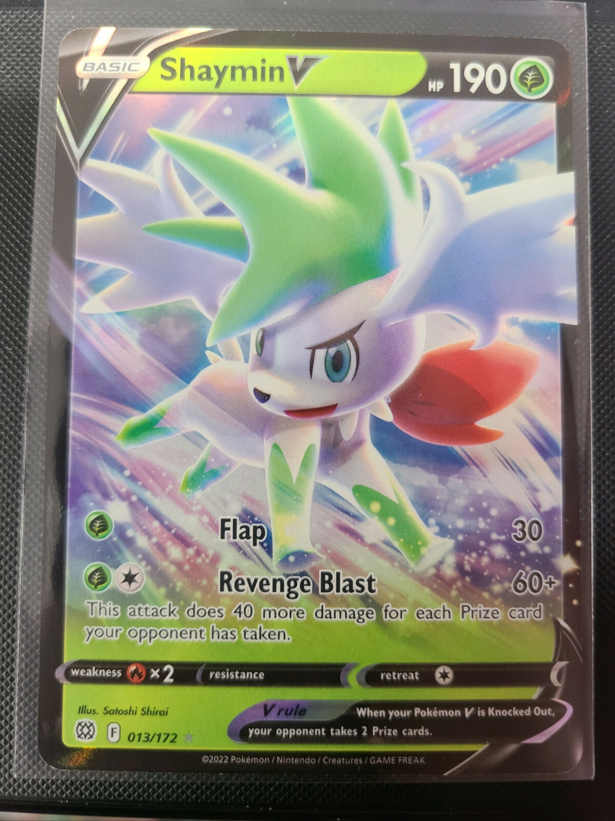Pokemon - Shaymin V - 013/172 - Ultra Rare - Brilliant Stars - NM/M ...