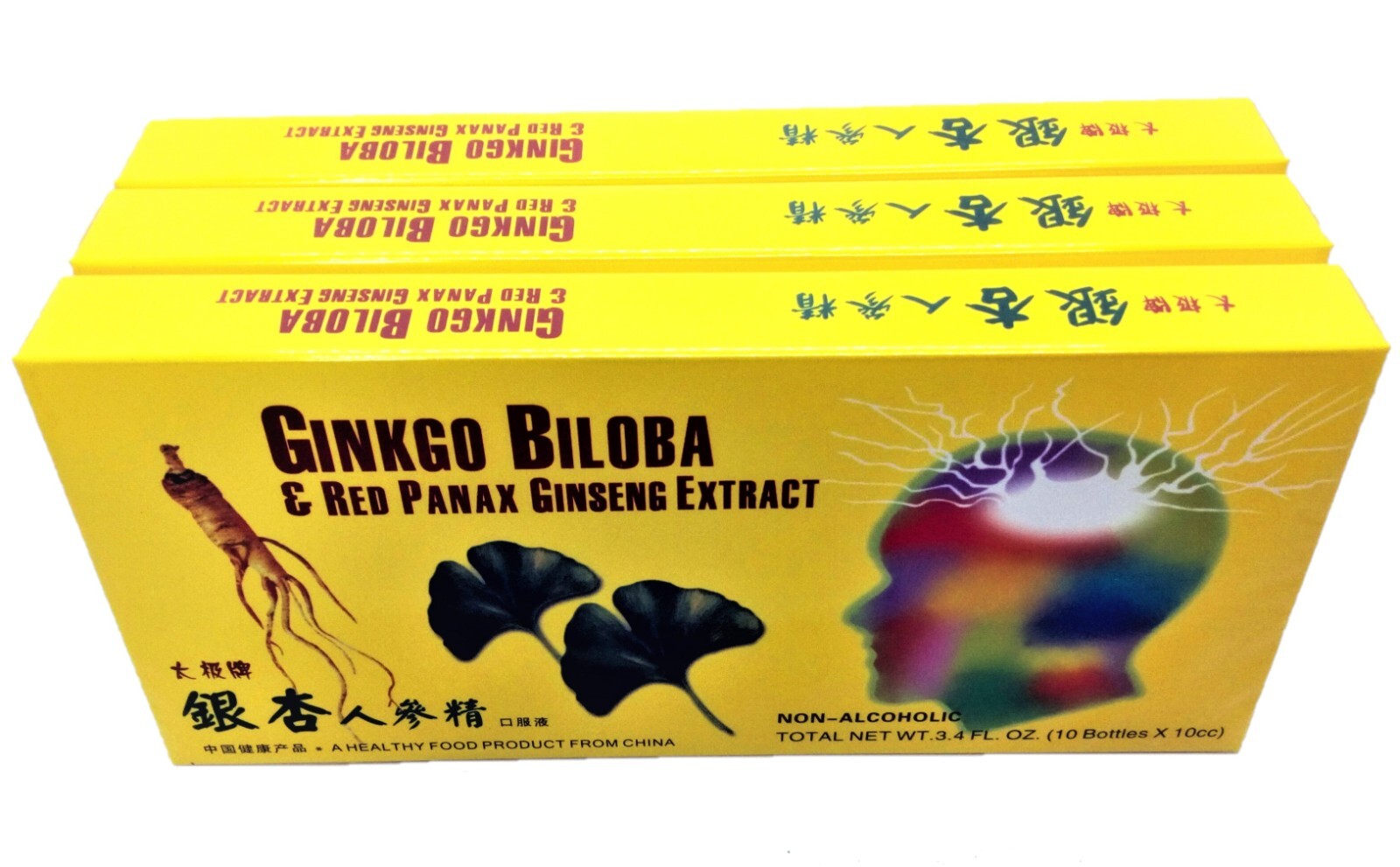 1box Ginkgo Biloba Red Panax Ginseng Extract Oral Liquid | 银杏人参精口服液 ...