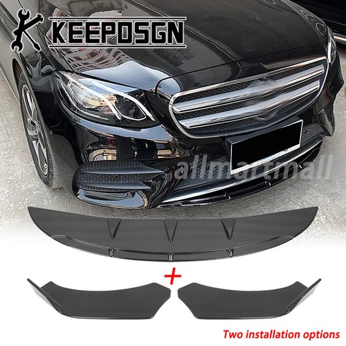 For Mercedes Benz E Class E300 E350 Front Bumper Lower Lip Splitter ...