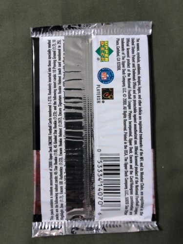 2000 Upper Deck Encore NFL Football Card Pack Sealed Possible Tom Brady ...