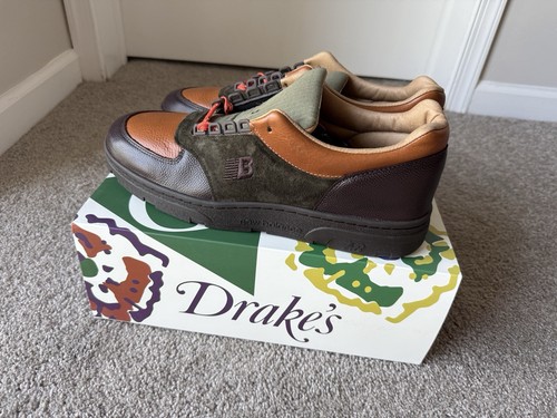 Size 13 - Drake’s New Balance Made in UK England Allerdale Olive/Brown ...