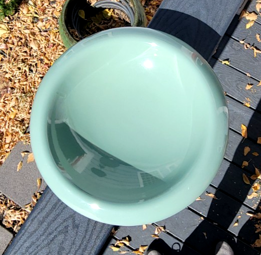 Unique VTG Haeger Pottery Large Saucer Bowl Sky Blue | eBay