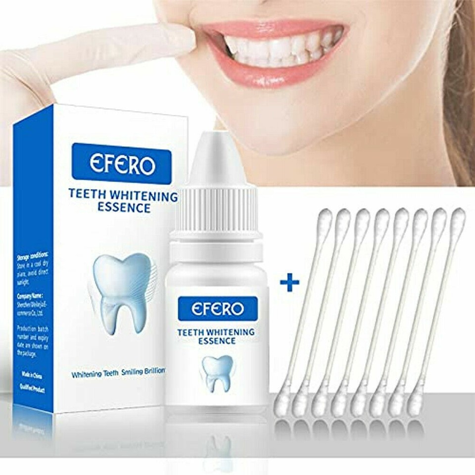 NEW INSTANT TOOTH WHITENING KIT WHITE TEETH CLEAN GEL UV BLEACH DENTAL ...