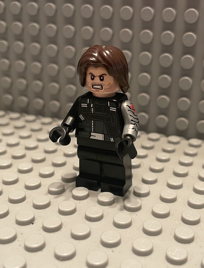 LEGO Winter Soldier Minifigure / 76051 76047 MARVEL Avengers Bucky ...
