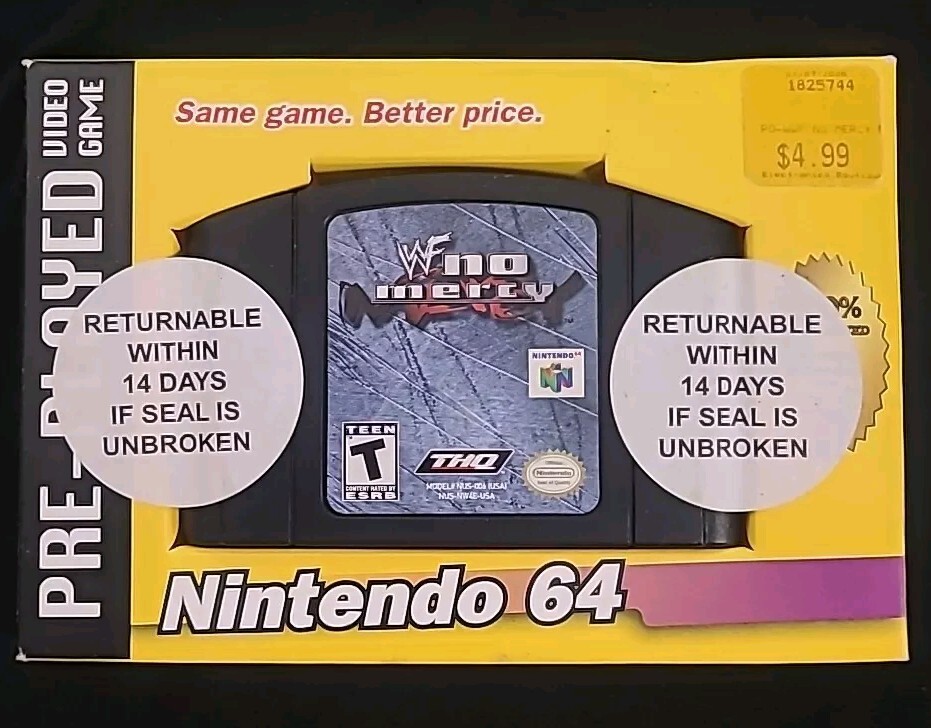 WWF No Mercy (Nintendo 64, N64, 2000) Still Sealed In Pre-played Packaging 785138301198 | eBay