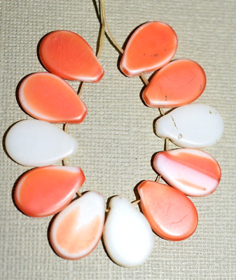 Antique Czech Molded Bohemian Tabular Tear Drop African Trade Wedding ...