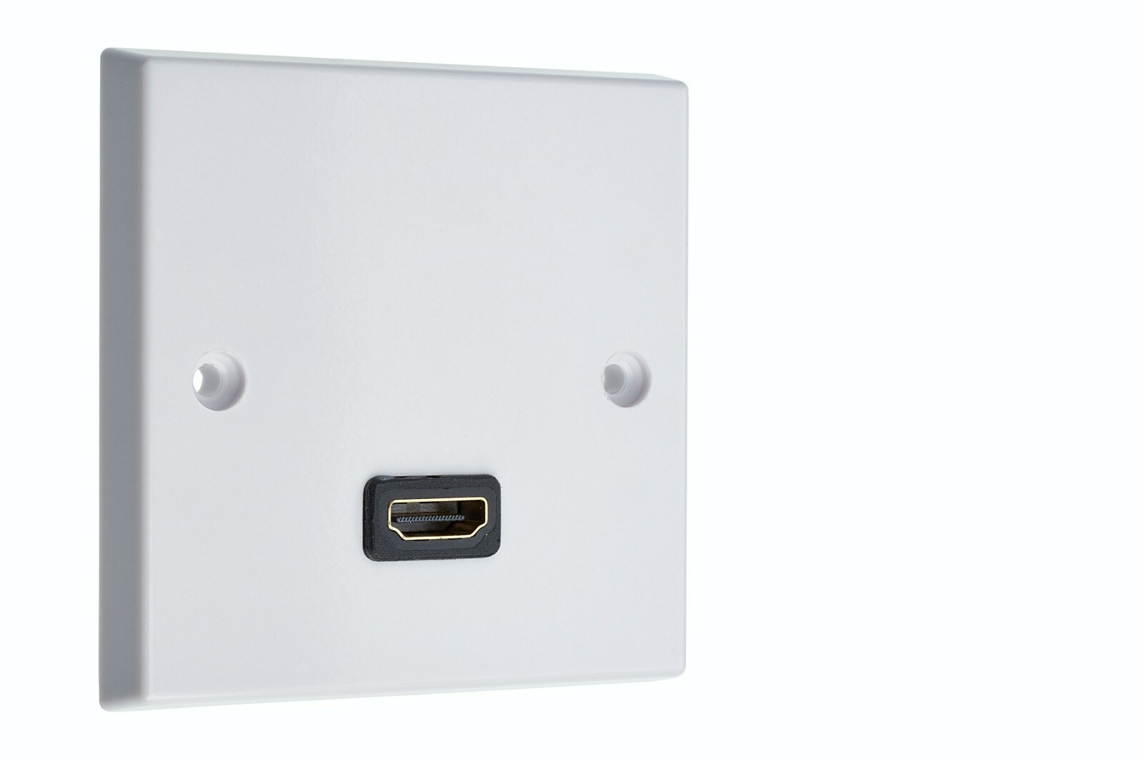 HDMI x 1 AV Audio Wall Face Plate - White Female to Female 90 degree | eBay
