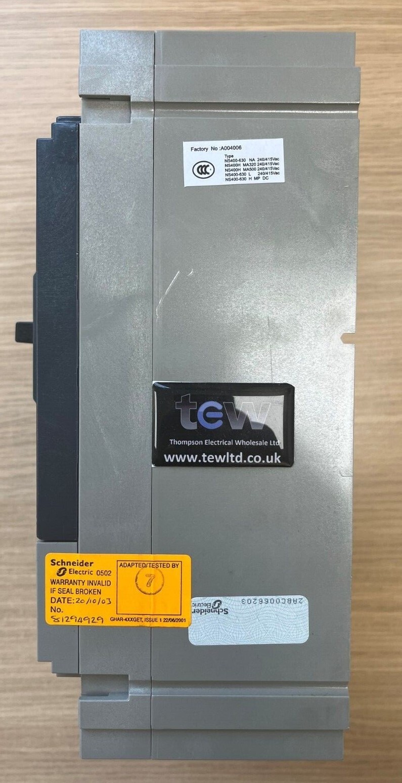 SCHNEIDER NS400N 400AMP 4 POLE MCCB COMPACT MERLIN GERIN 32694 STR23SE ...