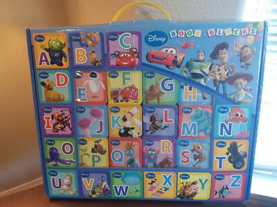 2010 Disney Book Blocks, 26 Alphabet Board Books, New | eBay