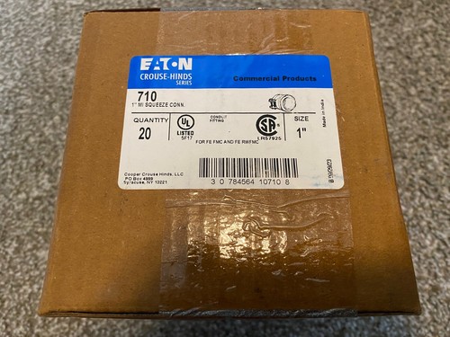 Eaton 710 1" MI Squeeze Connector, 20 Pack NEW | eBay