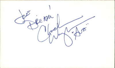 CHUCK WAGNER AUTOMAN Signed 3"x5" Index Card | eBay