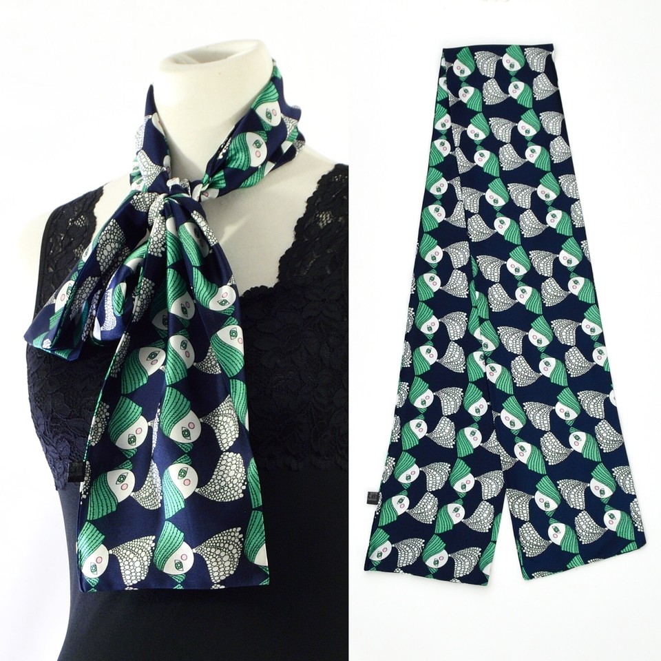 Fashion Satin Long Narrow Scarf | eBay