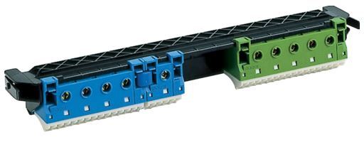 Hager Träger Schiene mit PE und N-Klemmen Klemmblöcke KN-E,P,N ...