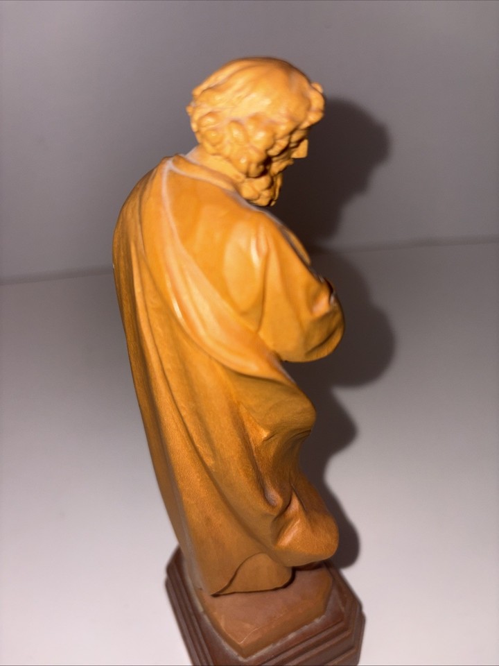 Vintage Italian Wood St Joseph Statue | eBay