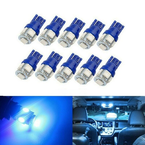 Ampoule LED bleue lumineuse 12V-DC 50MA 8000K 194 168 2825 5050 5SMD | eBay