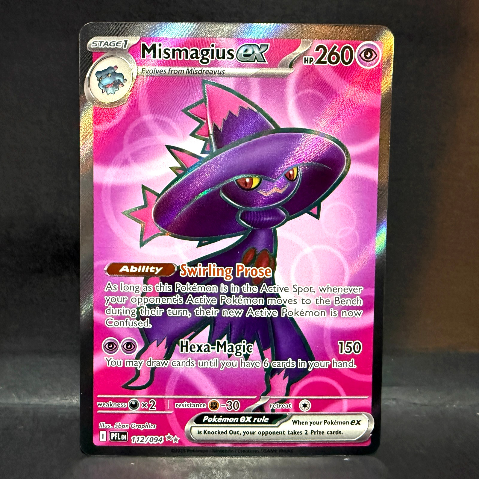 Mismagius ex 112/94 | Ultra Rare Card | Phantasmal Flames