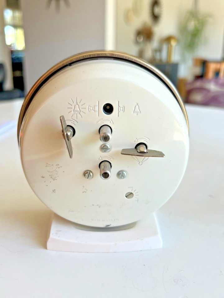 Vintage Cosmo Time- Easy to See Alarm Clock Made in Brazil- alarm ...