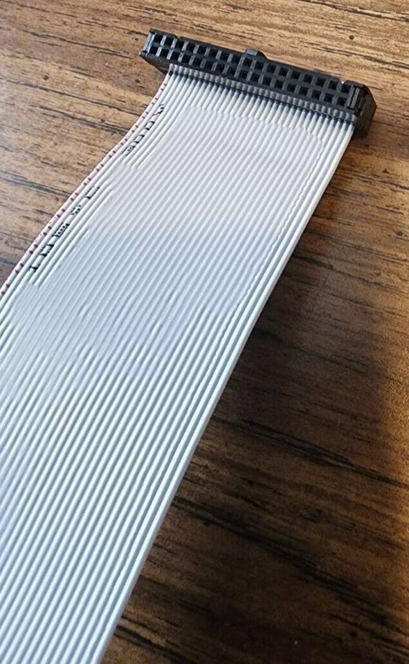 24" Dual (2) 5-1/4"(5.25) Floppy Disc Drive Flat Ribbon Cable 34-Pin 8. ...