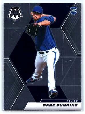 2021 Panini Mosaic Baseball Base Rookie Card RC #222 Dane Dunning Texas ...