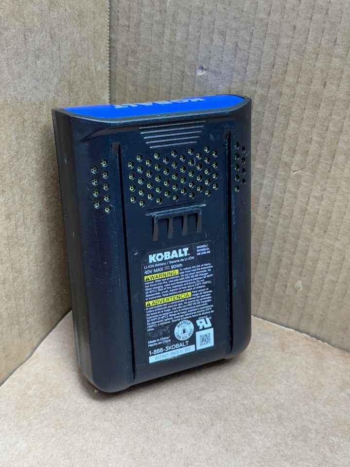 KOBALT [KB 245-06] GENUINE 40V MAX 2.5AH RECHARGEABLE LITHIUM-ION TOOL ...
