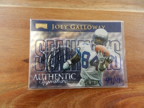 JOEY GALLOWAY AUTOGRAPH #47/49 in 2001 PLAYOFF HONOR ROLL BUYBACK ...