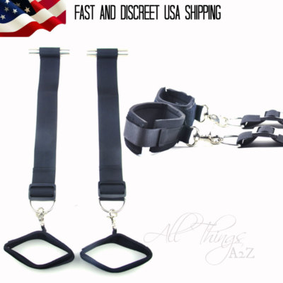 Travel Door Jam Wrist Cuff Restraint Adjustable Bondage Kit BDSM Kinky ...