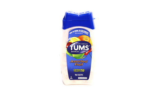 Tums for Heartburn Extra Strength Antacid Tablets Assorted Fruit 96 Ct ...