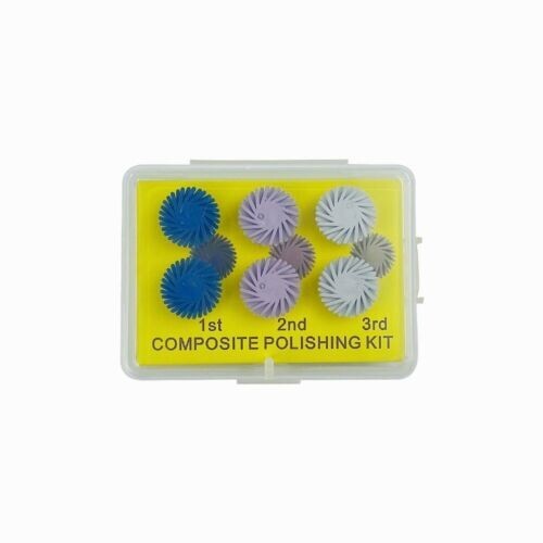 6pcs/box Dental Polish Kit Composite Resin Polishing Disc Spiral Polish ...