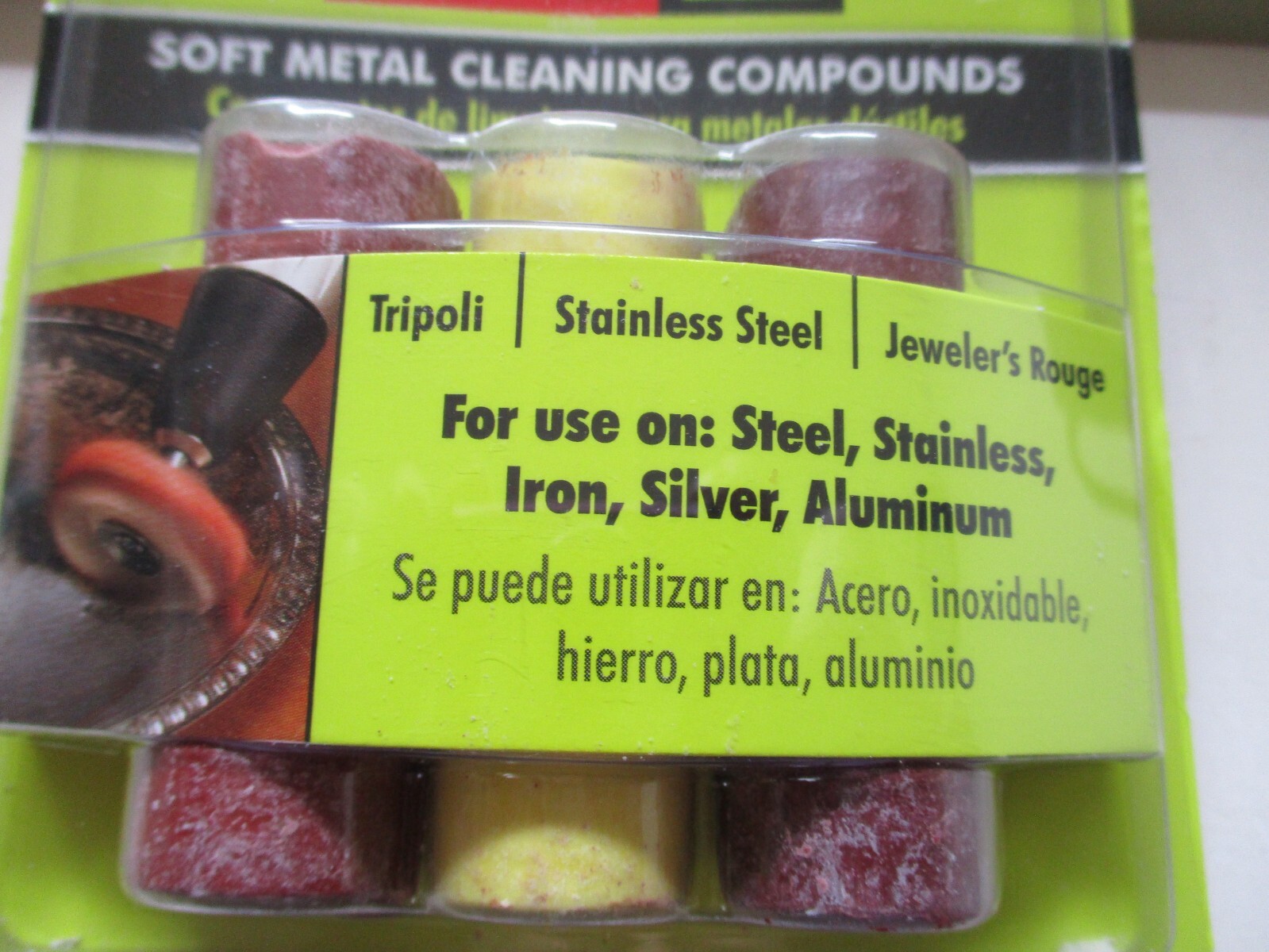 Ryobi Soft Metal Cleaning Compounds (3 pc) Tripoli, Stainless, Jeweler ...