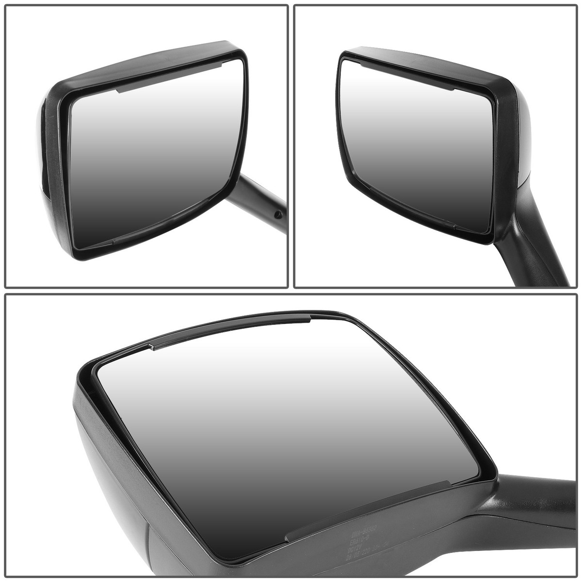 Truck Side Mirrors Auto Dynasty LED Sequential Mirror Set For Kenworth ...