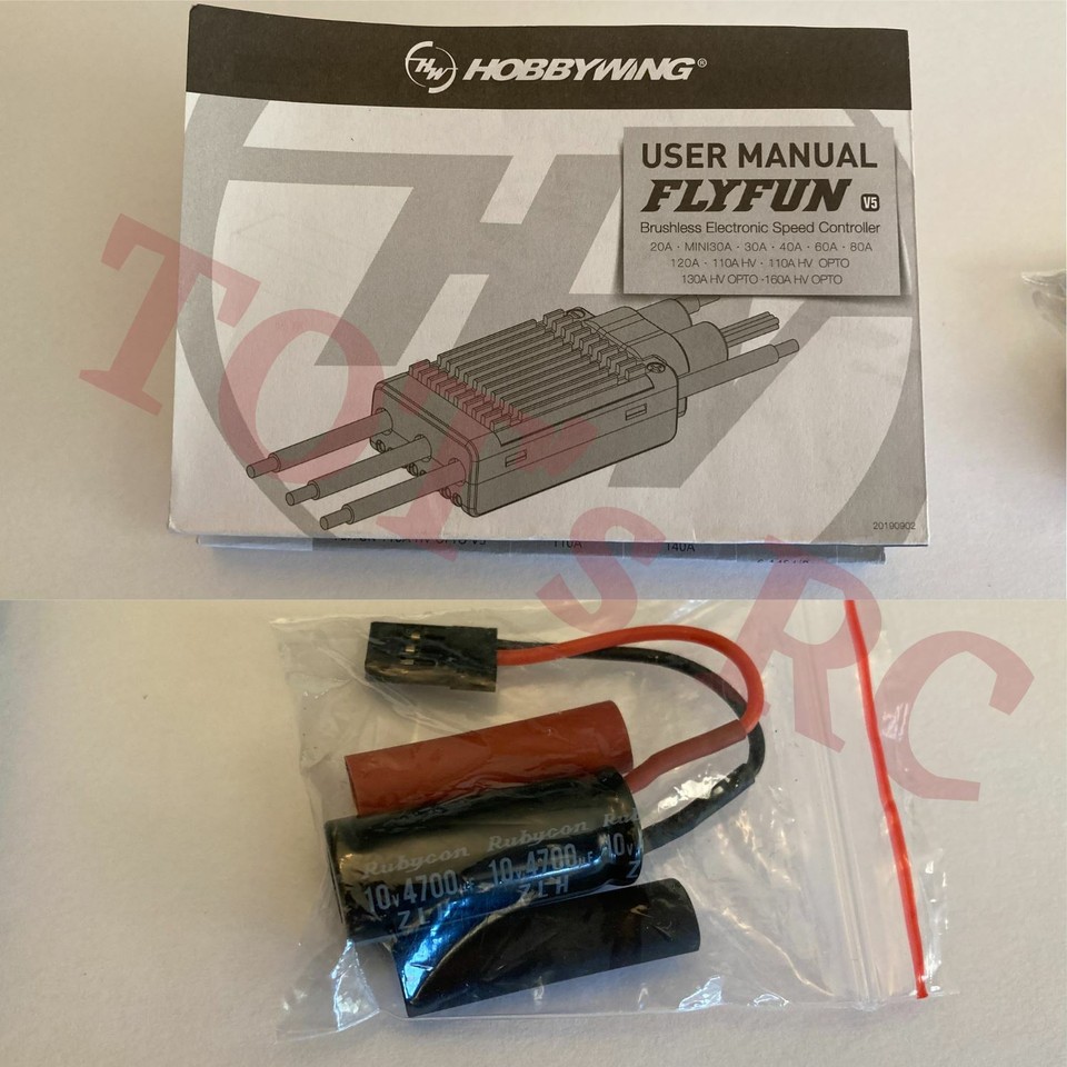 Hobbywing FlyFun 120A 80A ESC V5 8S Brushless Electronic Speed ...