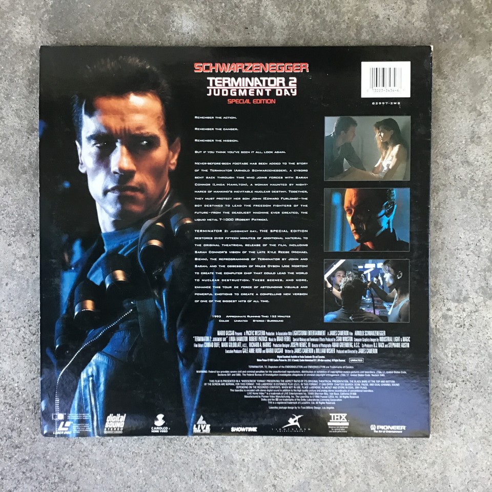 Terminator 2: Judgment Day (Laserdisc Movie, Widescreen Special Edition ...