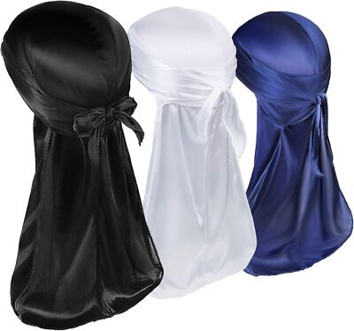 Men's Durag Bandana - Breathable Close Fit Tie Down Sport Du Rag Head ...