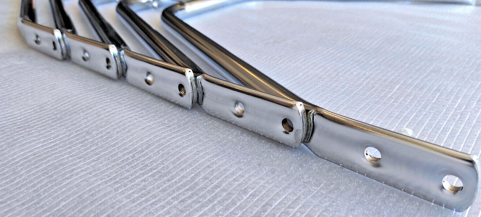 SCOTT BONNAR 45 HANDLEBARS FULL SET (HARD CHROME PLATED) +LEVER+FIXINGS ...