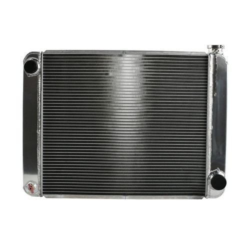 2 Row Aluminum 26" x 19" Single Pass Radiator With Drain Switch For GM ...