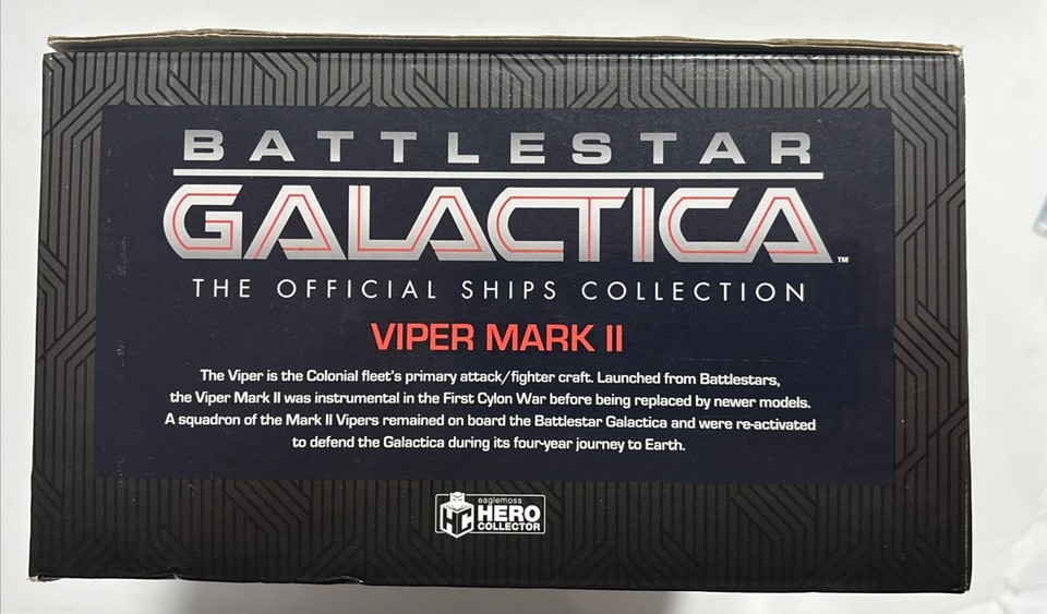 Eaglemoss Battlestar Galactica Modern Viper Mark II Starbuck Ship ...