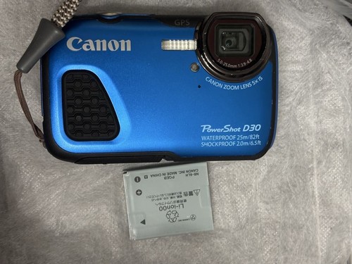 Canon PowerShot D30 Compact Digital Camera Used 12MP Waterproof From ...