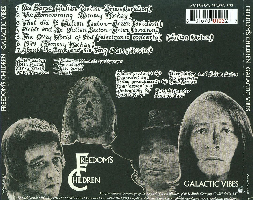 FREEDOM'S CHILDREN GALACTIC VIBES NEW CD 801670010227| eBay